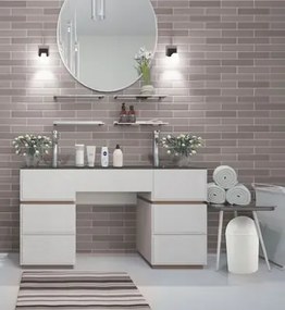MSV výklopný odpadkový koš 5 L bílý / plast