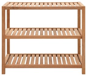 Koupelnový regál masivní ořechové dřevo 64 x 40 x 55 cm 247606