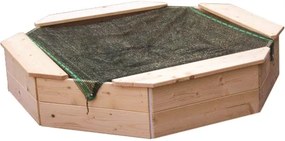 T-WOOD Pískoviště osmihranné Přírodní