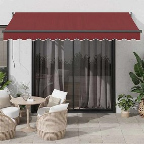 Automatická zatahovací markýza burgundská 350 x 250 cm 3215309