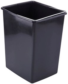 Plastový koš Elletipi s rukojetí, 17 L, černý, 35 x 27 x 24 cm