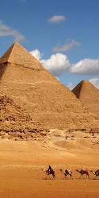 Dvoudílná vliesová fototapeta Egyptské pyramidy, rozměr 150x250cm, MS-2-0051