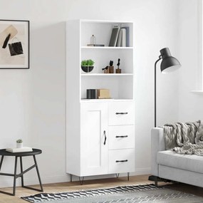 vidaXL Skříň highboard 69,5 x 34 x 180 cm kompozitní dřevo [3190018] Barva: Bílá