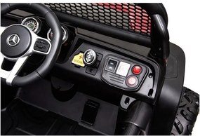 LEAN CARS Vozidlo na akumulátor Mercedes Unimog S, černé