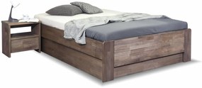 Postel s úložným prostorem FUTON, 140x200, masiv buk