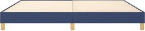 Rám postele s boxspringem modrý 200 x 200 cm textil 3120644