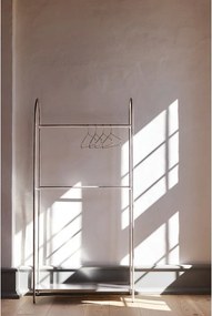 Kovový stojan na oblečení v matně stříbrné barvě 92x186x39 cm Arch – Mette Ditmer Denmark
