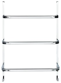 Stříbrný samodržící věšák na ručníky Wenko Towel Holder Chrome, 21 x 54 cm