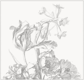 Tapeta Engraved Flowers