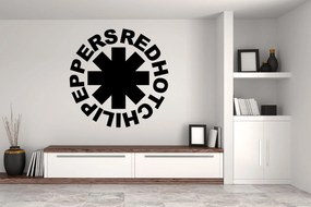Lepy.cz Samolepka na zeď Red Hot Chili Peppers Velikost (šířka x výška): 30x30cm, Barevná varianta: Tmavě modrá