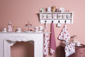 Kostičkovaná bavlněná utěrka Cherry Cupcake - 50*70 cm