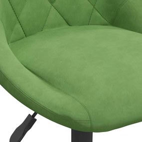 Barová židle světle zelená samet 335318