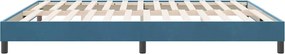 Postel Box Spring bez matrace Dark Blue 180x220 cm samet 3315889
