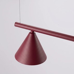 Sollux Lighting Lustr NOX 4L bordó
