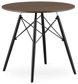 Jídelní stůl TODI 80 cm - černá/jasan