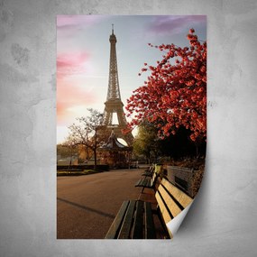Plakát - Podzimní Eiffelova věž (80x120 cm) - PopyDesign