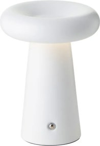 Brilliant G40895/75  Venkovní AKU stolní lampa MUFFIN matná bílá USB-C