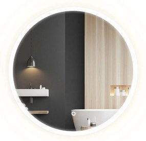 Rea Zrcadlo ⌀70 cm s regulovatelným LED osvětlením