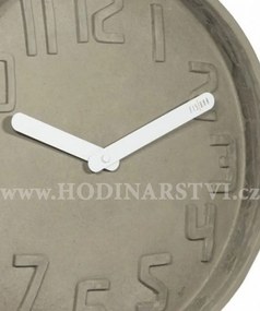 Designové nástěnné kameninové hodiny CL0127 Fisura 35cm