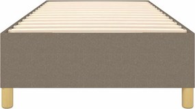 Rám postele s boxspringem taupe 80x200 cm textil 3120917