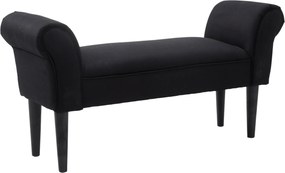 HOMCOM Lavice Ložnice Lavice Čalouněná lavice černá 102x31x51cm z MDF a pěny pro útulné akcenty | Aosom.de