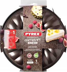 Forma plechová forma na dort kulatá Asimetrie Pyrex 26 cm 2 dna
