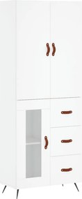 Skříň highboard bílá 69,5 x 34 x 180 cm kompozitní dřevo 3195931