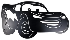 Dřevěná dekorace Blesk McQueen černá