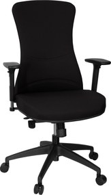 XXXLutz OTOČNÁ ŽIDLE, plochá tkanina, černá MID.YOU - Online Only kancelářské židle - 001918038601