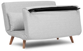 Hanah Home Rozkládací dvoumístná pohovka FOLDE šedá 120 cm
