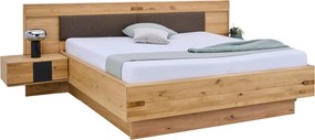 XXXLutz POSTEL S NOČNÍMI STOLKY, 180/200 cm, dub bianco Linea Natura - Postele s nočními stolky - 000891001101