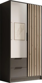 ADRK Furniture Skříň Neri 100 se zrcadly W-NER-100-B