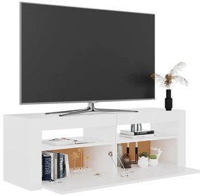vidaXL Marketos TV skříňka s LED osvětlením bílá 120 x 35 x 40 cm