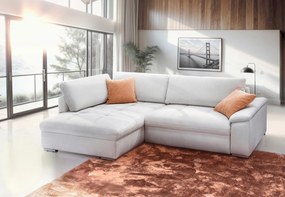 XXXLutz ROHOVÁ SEDAČKA, textil, bílá MID.YOU - Sedací soupravy - 000694008001