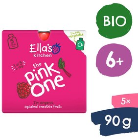 Ella's Kitchen BIO PINK ONE ovocné smoothie s rebarborou (5x90 g)