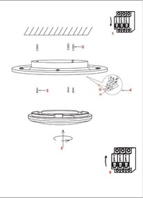 TOP LIGHT Světlo nástěnné-stropní Norman 40C RC, Černá