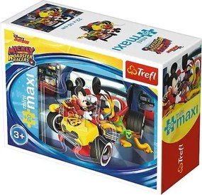 Trefl - Puzzle - Mickey Mouse: Příprava na závod / 20 dílků / 22 x 16