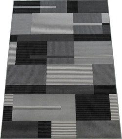 BE Koberec Lotus 9303 GREY - šedý obdélníkový Rozměr: 50x80 cm