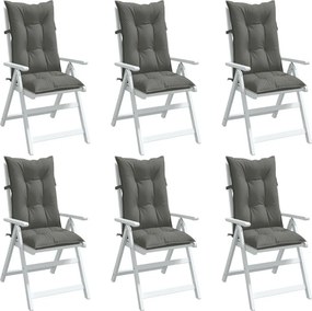 vidaXL Souprava polštářů pro vysokou židli 6 ks Polyester [4002357] Barva: melanžová tmavě šedá