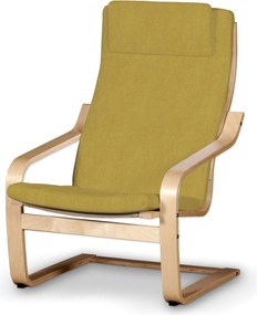 Sedák na křeslo IKEA Poäng II barva žlutá látka pletený vzor