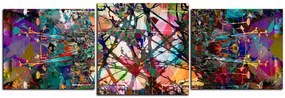 Obraz na plátně - Květinové grungy pozadí - panoráma 5108D (150x50 cm)