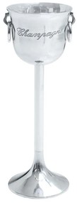 Designový chladič šampaňského Champagne 75 cm / stříbrná