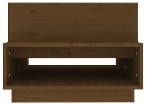 Konferenční stolek medově hnědý 80x55x40,5 cm masivní borovice - Default Title