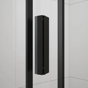 Polysan Polysan, EASY BLACK obdélníková sprchová zástěna 900x800mm, čiré sklo, EL5315B
