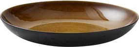 Černá/jantarová mísa z kameniny ø 40 cm Gastro Black/Amber – Bitz
