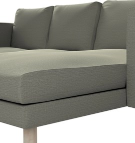Potah na pohovku IKEA Norsborg 3-místná se šezlongem barva šedá látka pletený vzor