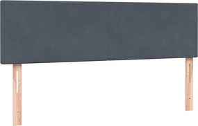 Box spring postel s matrací tmavě šedá 160x210 cm samet 3316024