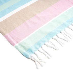 Trade Concept Osuška Fouta s třásněmi Stripes pink, 90 x 170 cm