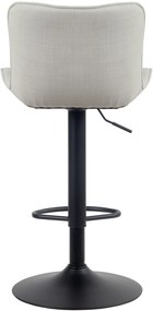 Barová židle Millom - látkové čalounění | krémová
