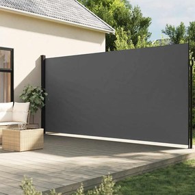 vidaXL Zatahovací boční markýza 220 x 500 cm [4004477] Barva: antracitová
